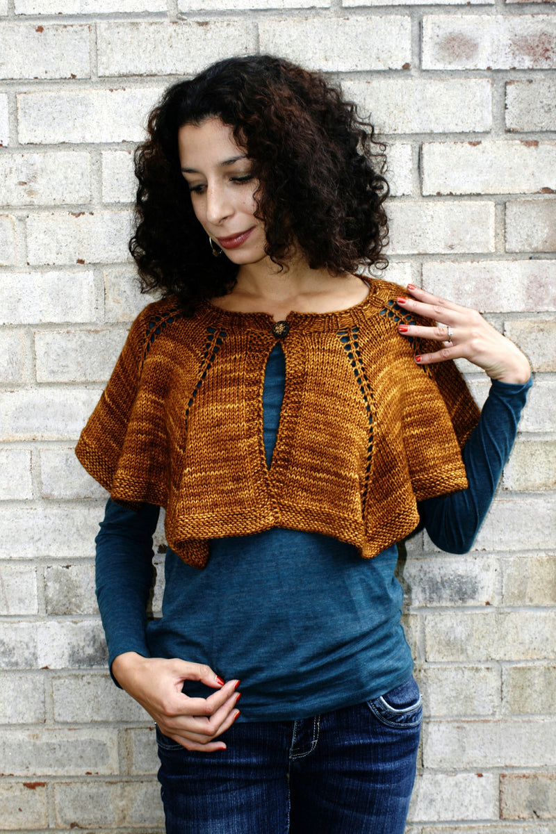Capelet Duet Knitting Pattern Dk or Worsted Weight – Cape May Fiber